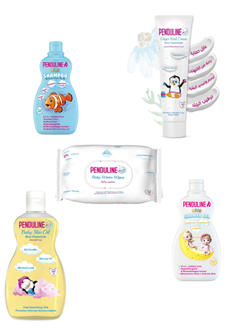 Penduline Baby Package ( Shampoo + Oil + Shower Gel + Wipes + Diaper R ...