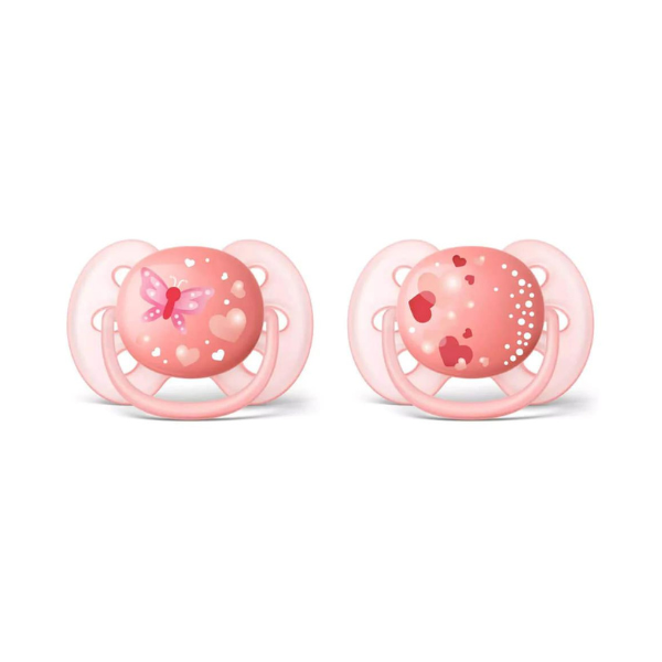 Philips Avent Ultra Soft Pacifier 6-18m Pink – Mumezshop