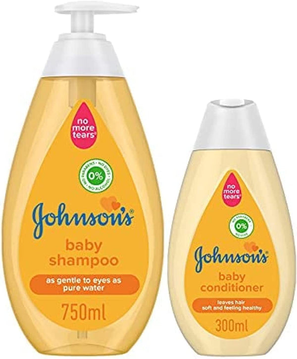 Johnson's No More Tears Baby Shampoo, 750 ml with Baby Conditioner, 30 ...