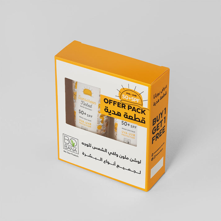 Bobana Sunscreen Lotion Tinted 60 ML (1+1 Free) – Mumezshop