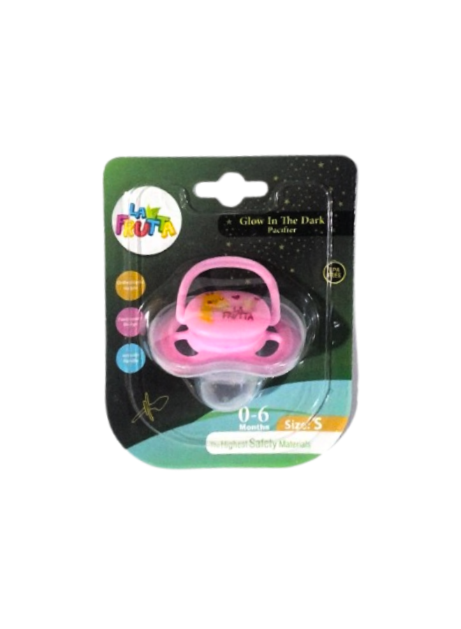 La Frutta Pacifier 0-6M Pink | Glowing in the Dark & Safe – Mumezshop